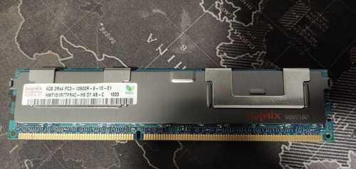 Серверная память Hynix DDR3 4Gb PC3-10600R ECC REG