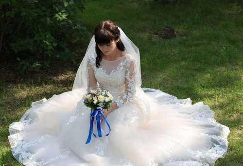 Свадебное платье 42 46 новое