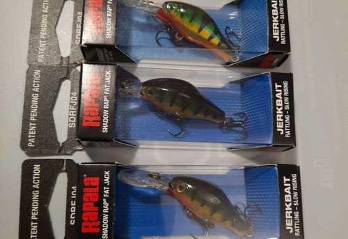 Воблер Rapala Shadow Rap Fat Jack sdrfj04-P