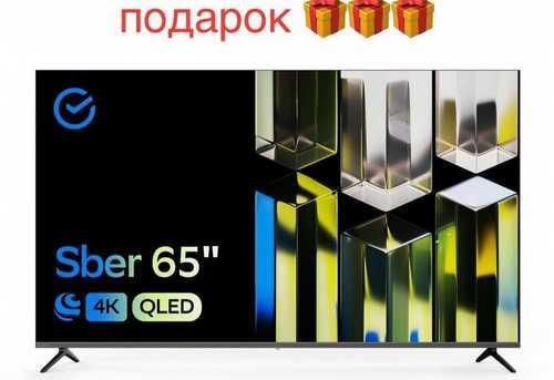 Телевизор Sber 65 4k 165см UHD qled SMART новый