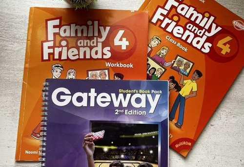 Учебник и тетрадь FamilyAndFriends 4 и Gateway A2