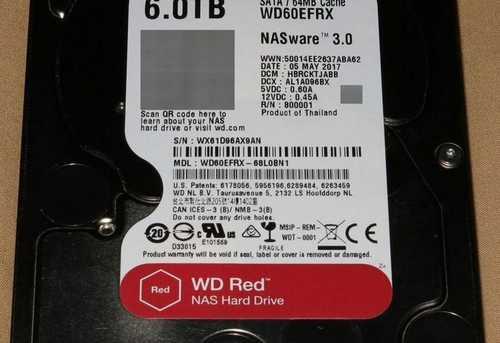 WD Red WD60efrx 6 Tb с ремапами