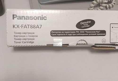 Картридж Panasonic KX-FAT88A, черный / KX-FAT88A7