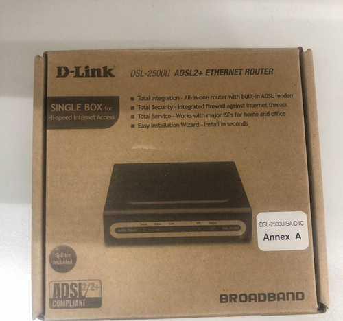 Adsl роутер D-link 2500U