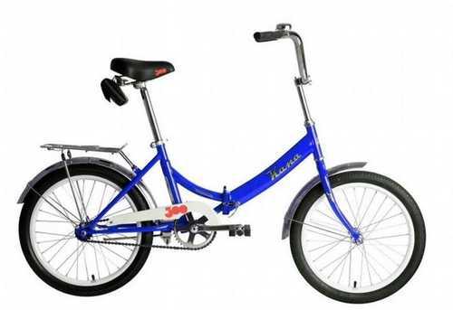 Велосипед складной Кама d-20 1х1 (2023) 14" синий