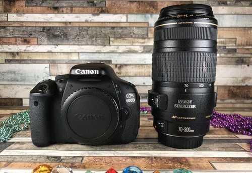 Canon EOS 600D kit EF 70-300mm 4-5.6 IS USM (A183)