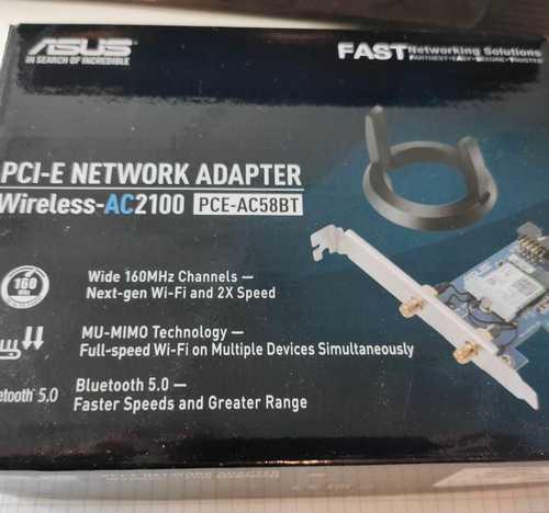 Wifi адаптер asus pce-ac58bt