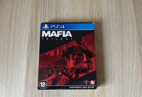 Mafia Trilogy Definitive Edition диск PS4 RUS