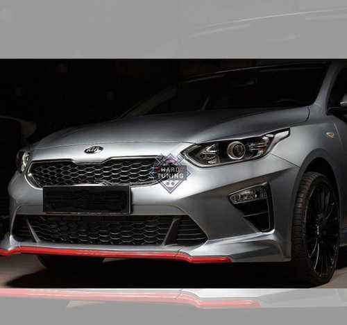 Накладка на передний бампер BS KIA ceed 3 HB,SW