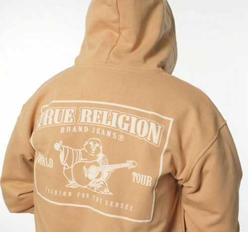 Зип худи True Religion бежевое 4 вида