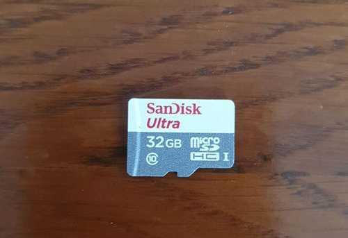 Карта памяти micro sd 32 Sandisc