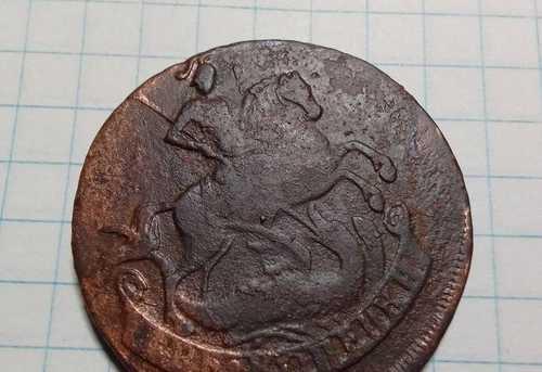 Монета 2 копейки 1757 года