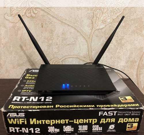 Маршрутизатор, Wi-fi роутер Asus RT-N12 (сост. нов