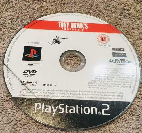 Ps2 - Tony hawk project 8 лицензия голыш