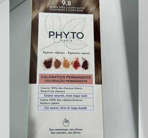 Фито крем-краска для волос phyto тон 9.8