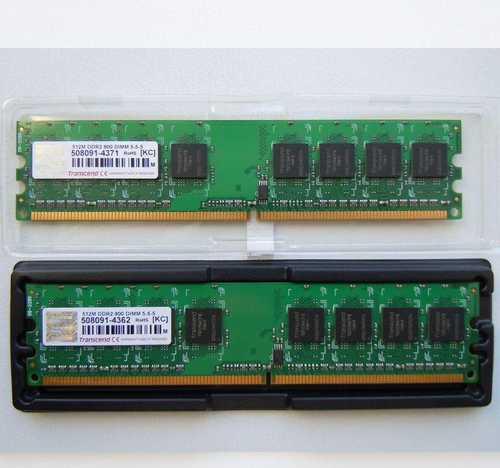 Оперативная память Transcend 512 DDR2 800