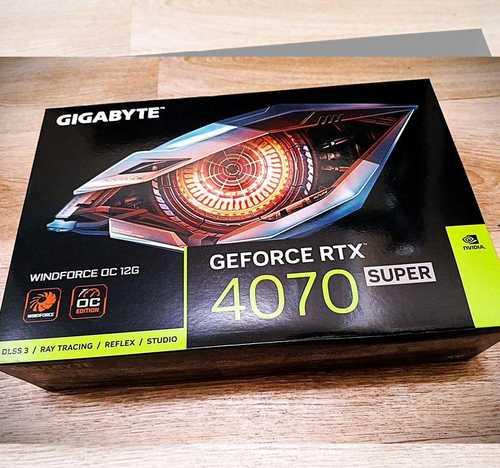 Видеокарта gigabyte RTX 4070 super windforce OC 12