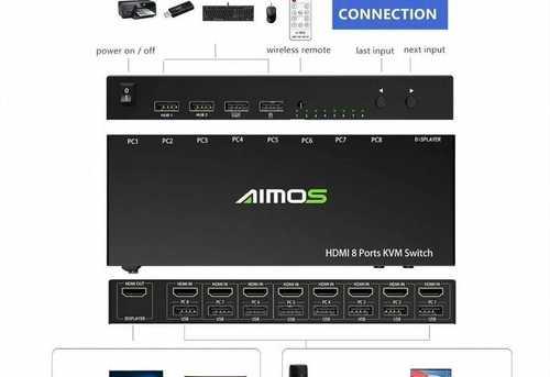 KWM Switch переключатель 8 пк USB hdmi с пультом