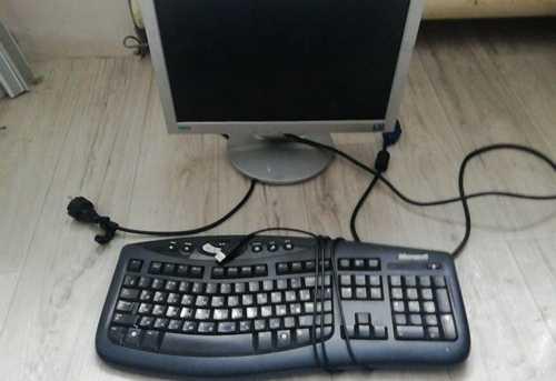 Монитор и клавиатура