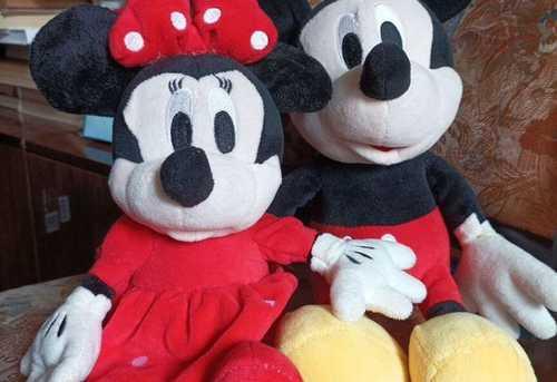 Мягкие игрушки - Микки и Мини Маусы