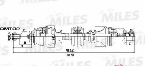 Miles GC02112 Привод miles GC02112 renault logan п