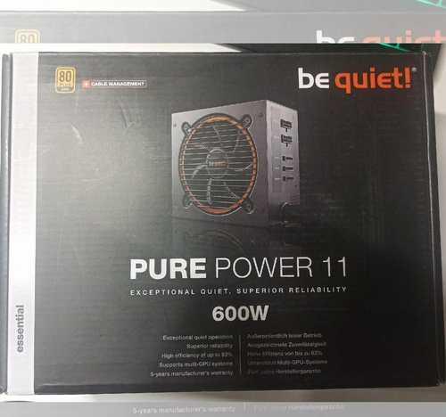 Блок питания be quiet Pure Power 11 CM 600W