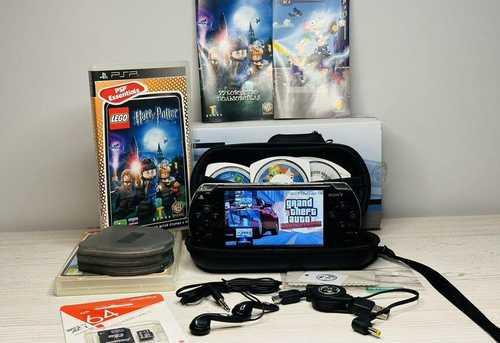 Sony PSP-2006 Black 64Gb(Big pack,3102 игры)