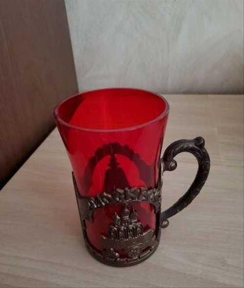 Стакан с подстаканником