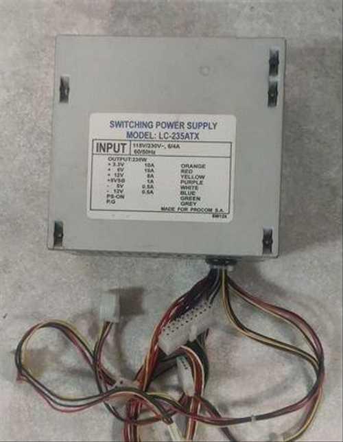 Блок питания 235W Switching Power Supply LC-235ATX