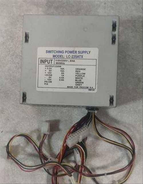 Блок питания 235W Switching Power Supply LC-235ATX