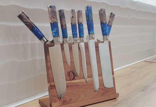 Кухонные ножи, набор, дамасская сталь