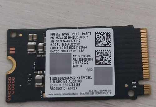 Новый SSD samsung M.2 2242 256 Gb nvme