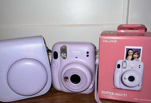 Fujifilm instax mini 11 фиолетовый с чехлом