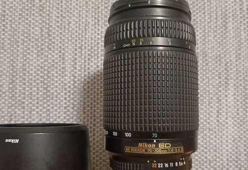 Объектив Nikon ED AF Nikkor 70-300mm 4-5.6d