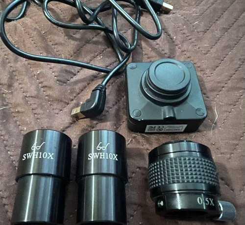 Камера Альтами ucmos03100KPA + окуляры + адаптер
