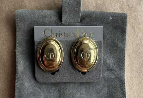 Винтажные клипсы Christian Dior