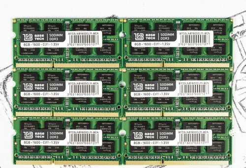 Оперативная память sodimm DDR3 BaseTech 8Gb