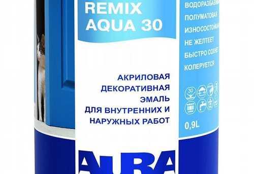 Эмаль акриловая Aura Remix Aqua 30 полуматовая бел