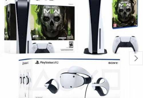 Sony playstation 5 blu ray + VR 2 + игры