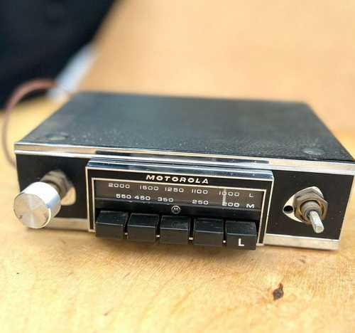 Винтаж 70е магнитола Motorola Philips Radiomobile
