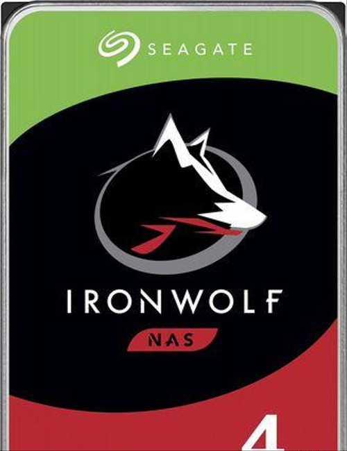 Жесткий диск Seagate Ironwolf st4000vn006, 4тб, HD