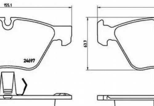 Brembo P 06 060 Колодки тормозные дисковые перед