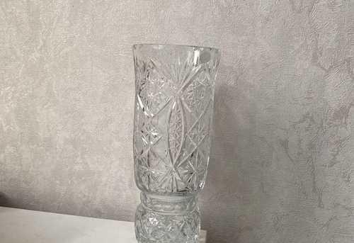 Хрустальная ваза цилиндр 26 см