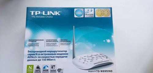 Wifi роутер Adsl Tp-link TD-W8951ND(RU)