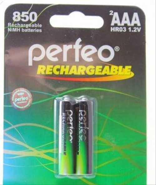 Perfeo AAA 850mAh/2BL Аккумулятор