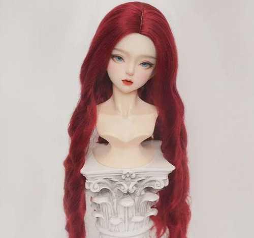 Парик Красный 17.5 - 18.5 1/4 bjd