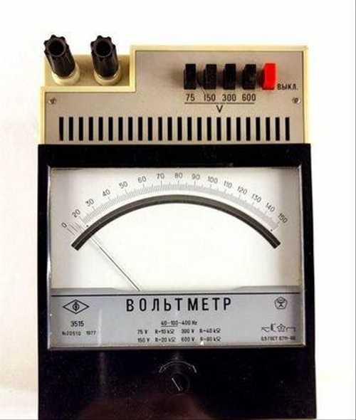 Вольтметр Э 515, 600V, СССР