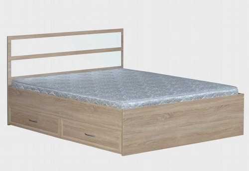 Кровать двойная с ящиками 1600 - 2