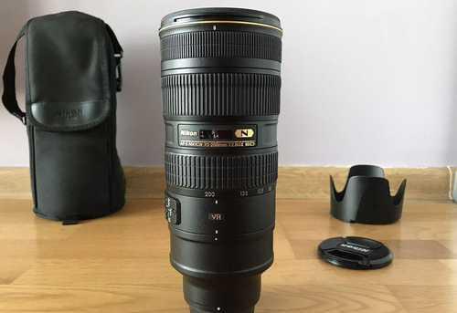 Nikon Afs 70-200mm f2.8G ED VR II