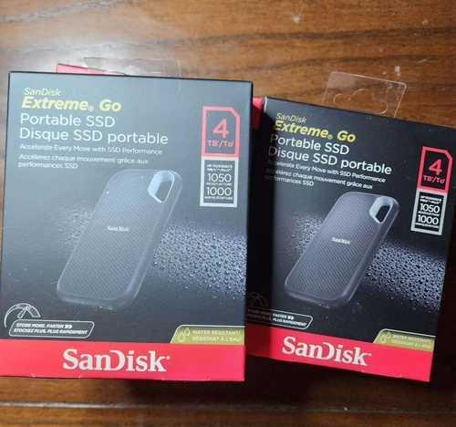 Sandisk Extreme Go 4tb. Новые. Из США